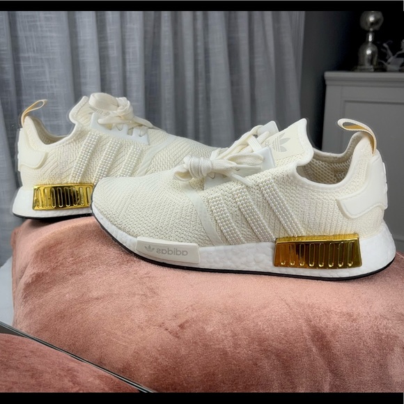 adidas | Shoes | Adidas Cream Gold Pearl Nmd Rw Sneakers | Poshmark